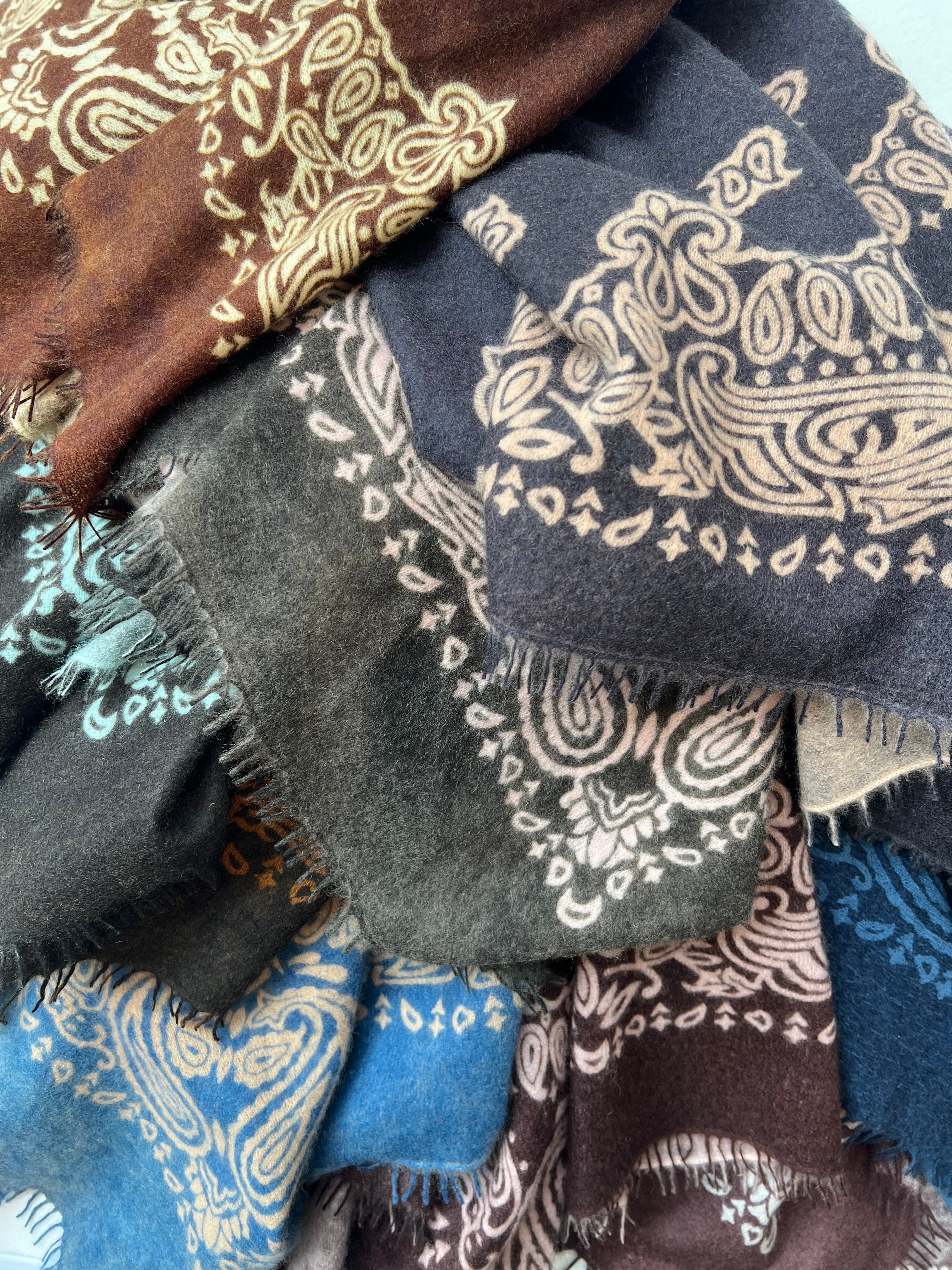 KAS - Patterned Cashmere Bandanas in Many Colors – Nido Seattle